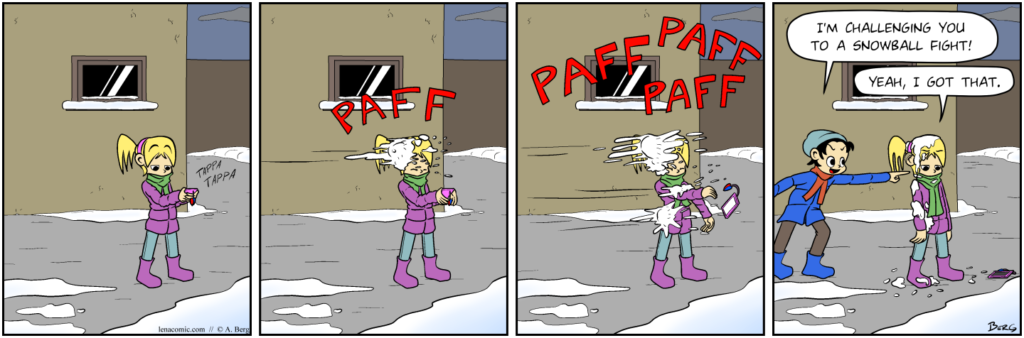 Snowball Fight 1 – Lena